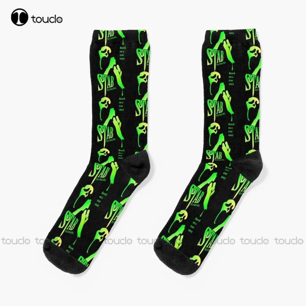 Stab Scary Movie Scream Se Tab calcetines blancos para disfraz de ...