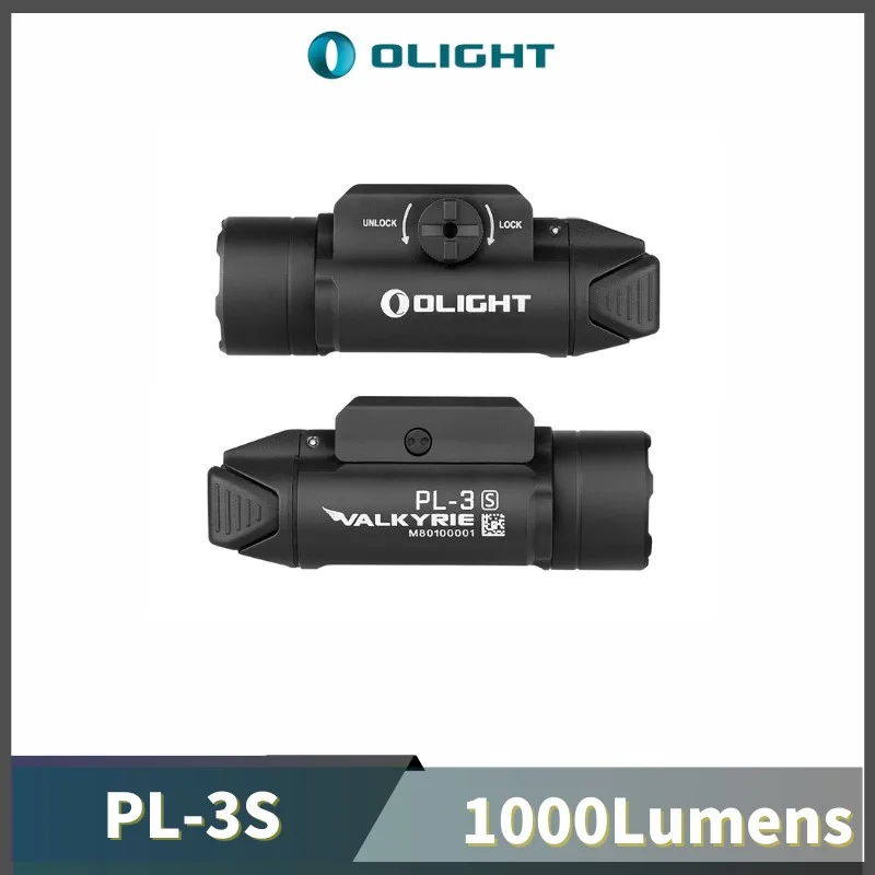 OLIGHT-PL-3S-Valkyrie-1000-Lumens-Compact-Rail-Mounted-Tactical-Light ...