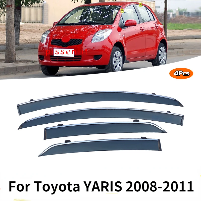 For-Toyota-YARIS-VITZ-XP90-2006-Accessories-Window-Visor-Outer-Trim ...
