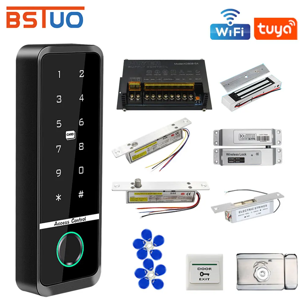 Outdoor Tuya App Wifi Access Control System Kit Set Waterproof RFID EM ...