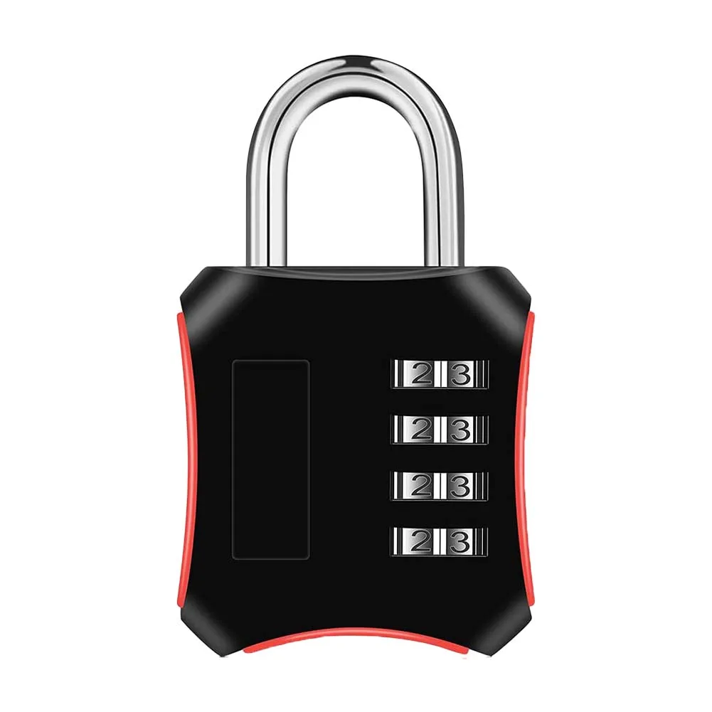 4 digit Combination Lock Solid Alloy Combination Lock Gym Locker Anti ...