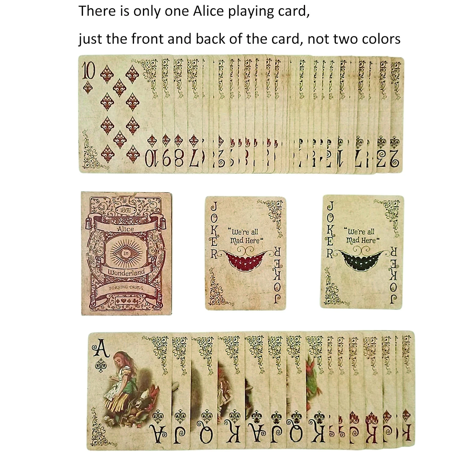 Alice-In-Game-Poker-Playing-Cards-Vintage-Style-Playing-Cards-Deck ...