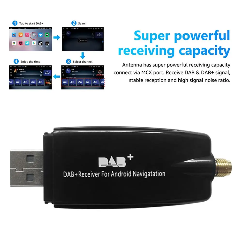 Car-DAB-Radio-Receiver-Tuner-USB-Interface-Digital-Audio-Broadcasting ...