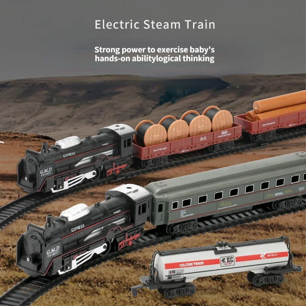 Electric-Train-Model-with-Track-Railway-Toys-Battery-Operated-Classical ...