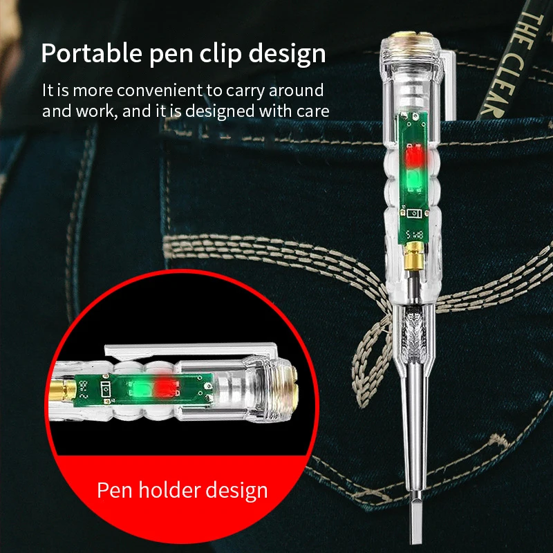 Intelligent Voltage Tester Pen Non-contact Induction Digital Power ...