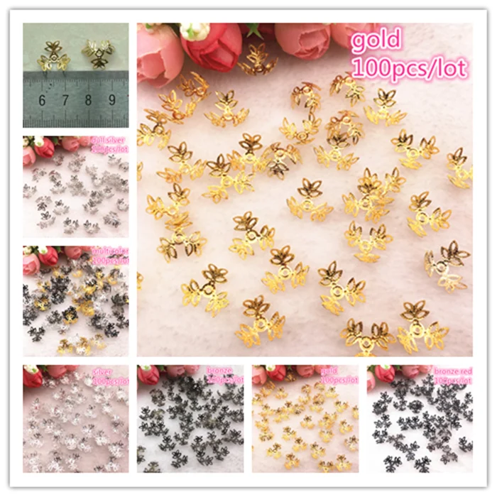 Jewelry Making Accessories | Charms Bead | Beads Caps | Petal - Jewelry ...