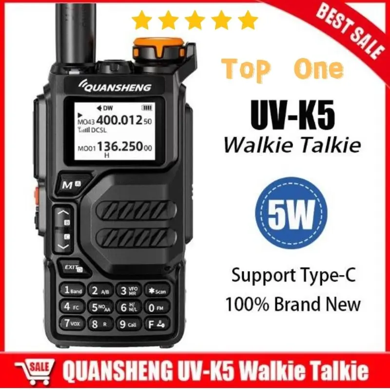 Quansheng UV K5 50 600MHz 200Ch 5W Air Band Walkie Talkie UHF VHF DTMF ...