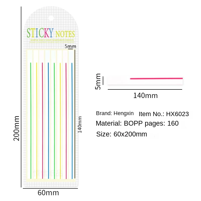 Colorful Post Its Notes Waterproof Transparent Index Tabs Reusable ...