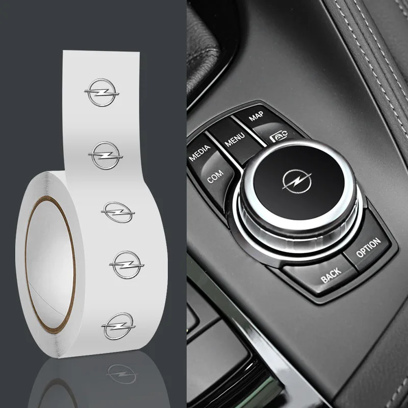 Car-Steering-Wheel-Badge-Stickers-Car-Door-Handle-Label-Decal-For-Opel ...