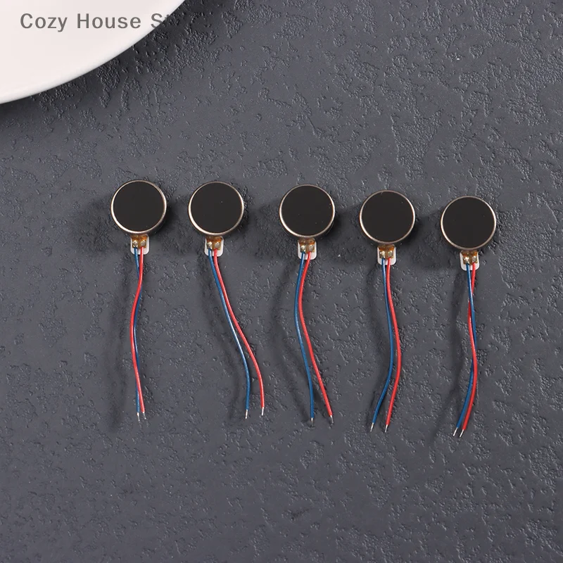 5Pcs-1034-Micro-DC-Vibration-Motor-Flat-Vibrating-Moteur-Button-Motors ...