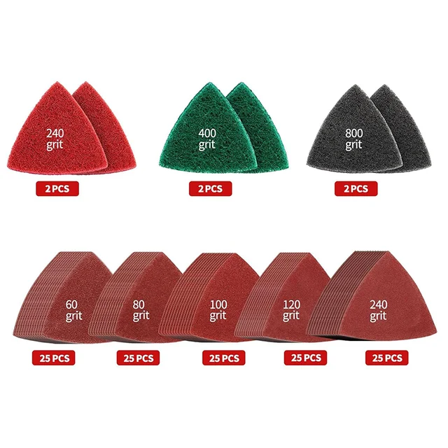 131 Pcs Oscillating Tool Sanding Pad Kit with Multitool Sandpaper for ...