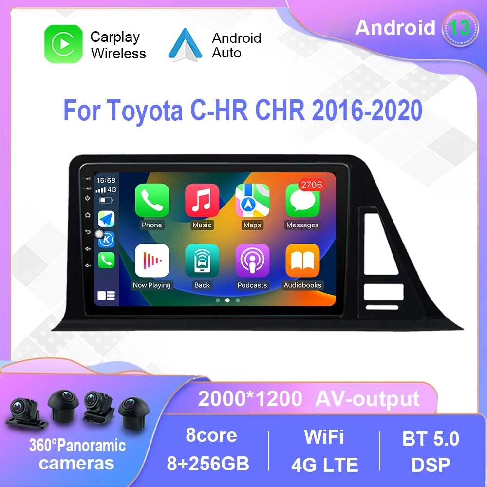 Android-12-0-For-Toyota-C-HR-CHR-2016-2020-Multimedia-Player-Auto-Radio ...