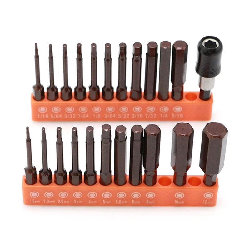 23-Piece-Hexagonal-Impact-Screwdriver-Bits-Set-Metric-English-Sizes ...