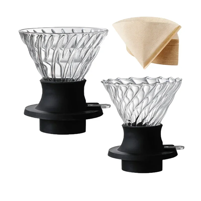 V90-Funnel-Coffee-Set-Glass-Coffee-Pot-Filter-Cup-Coffee-Filter-Paper ...