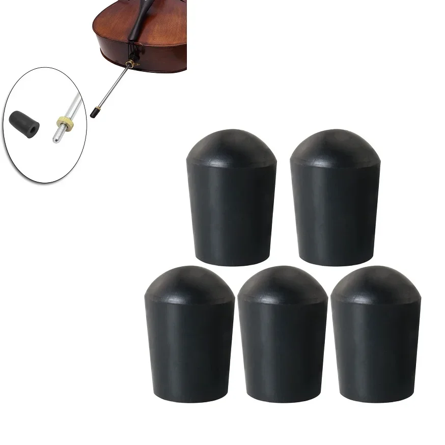 5pcs-Cello-Endpin-Rubber-Tip-Cap-Protector-Rubber-Non-Slip-Mat-for ...