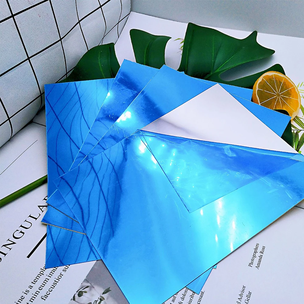 5PCS DIY Mirror Ultra thin Self Adhesive Full Body Soft Mirror Bathroom ...