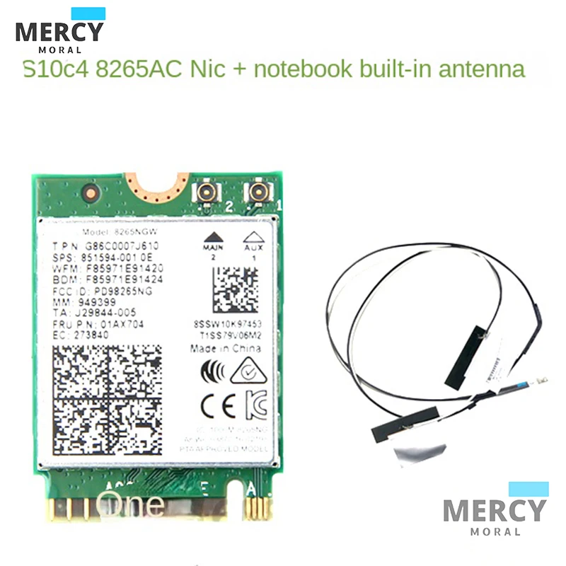 Intel-suitable-for-8265AC-AC8265-8265NGW-NGFF-Suitable-for-2-Wifi-card ...