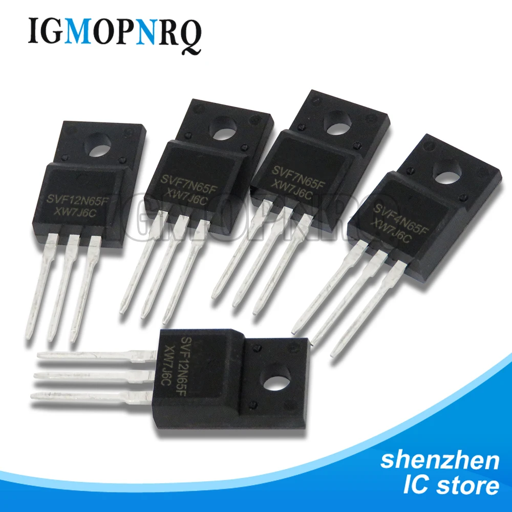 10pcs SVF4N65F 4N65F SVF7N65F TO-220F 7N65F SVF12N65F 12N65Fmos field ...