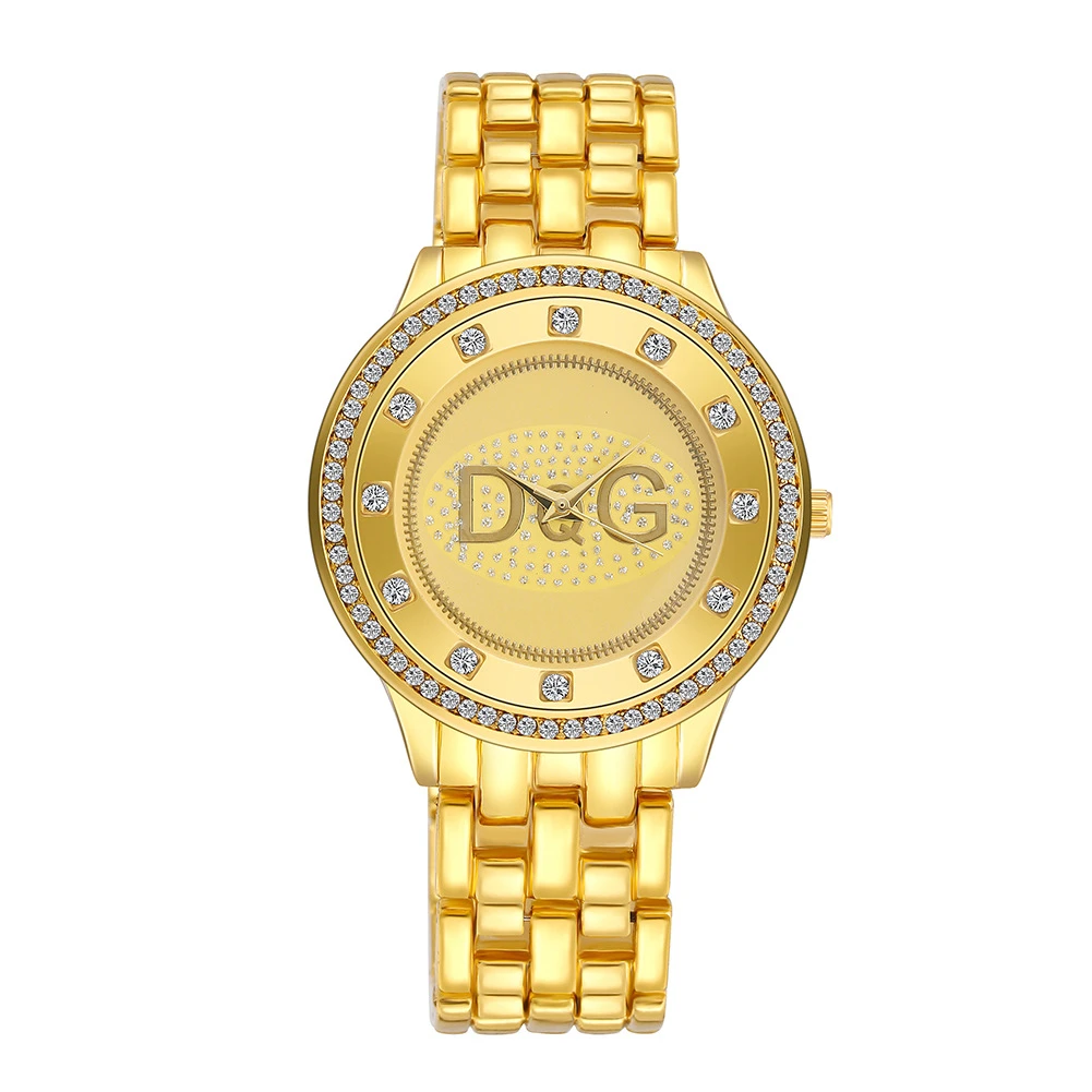 Luxury Famous DQG Brand Watch For Women Water Resistant Gold Stainless ...