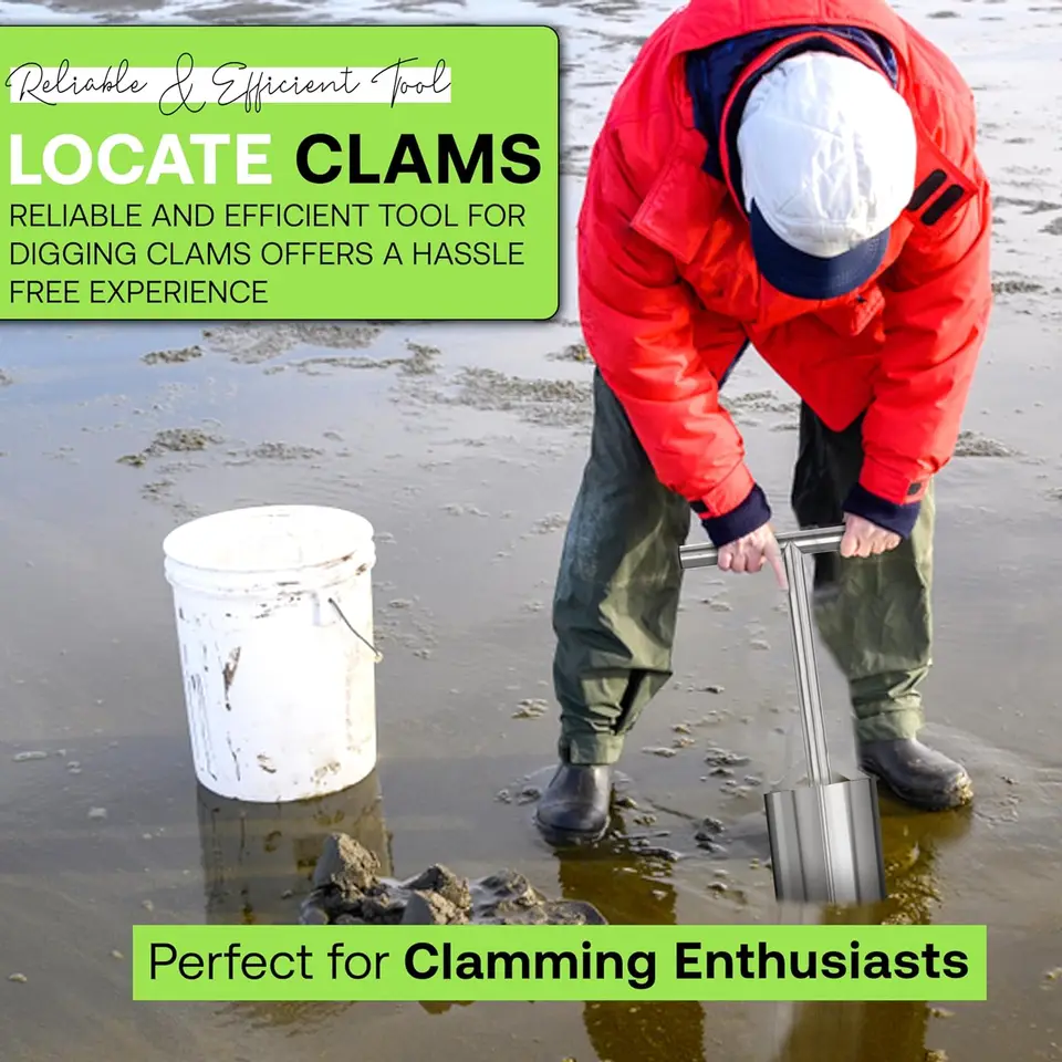 Vented Clam Digger Blulu 36 Inch Clam Gun – Stainless Steel Clam Digger ...