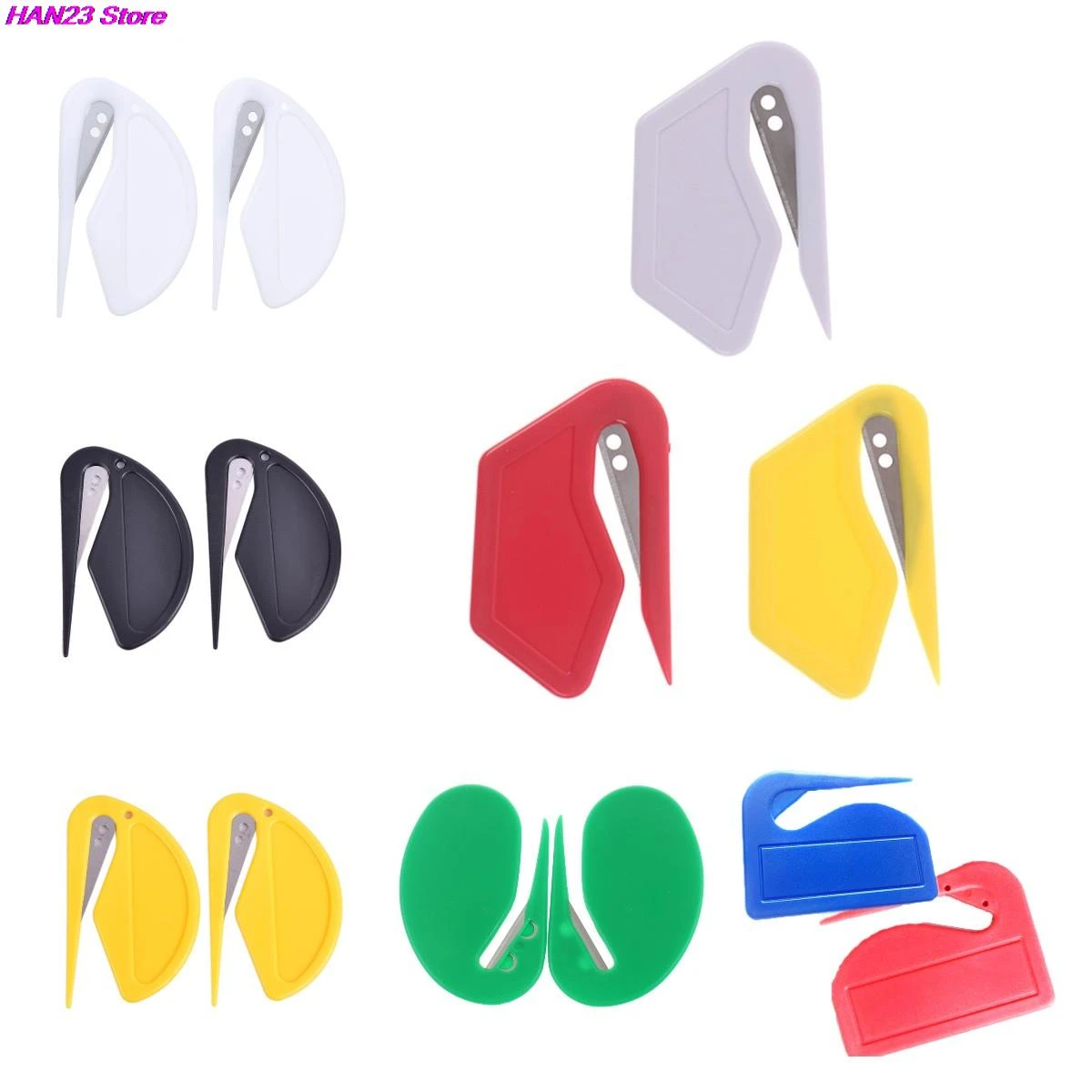 Hot！2pcs/set Mini Plastic Letter Opener Sharp Mail Envelope Opener ...