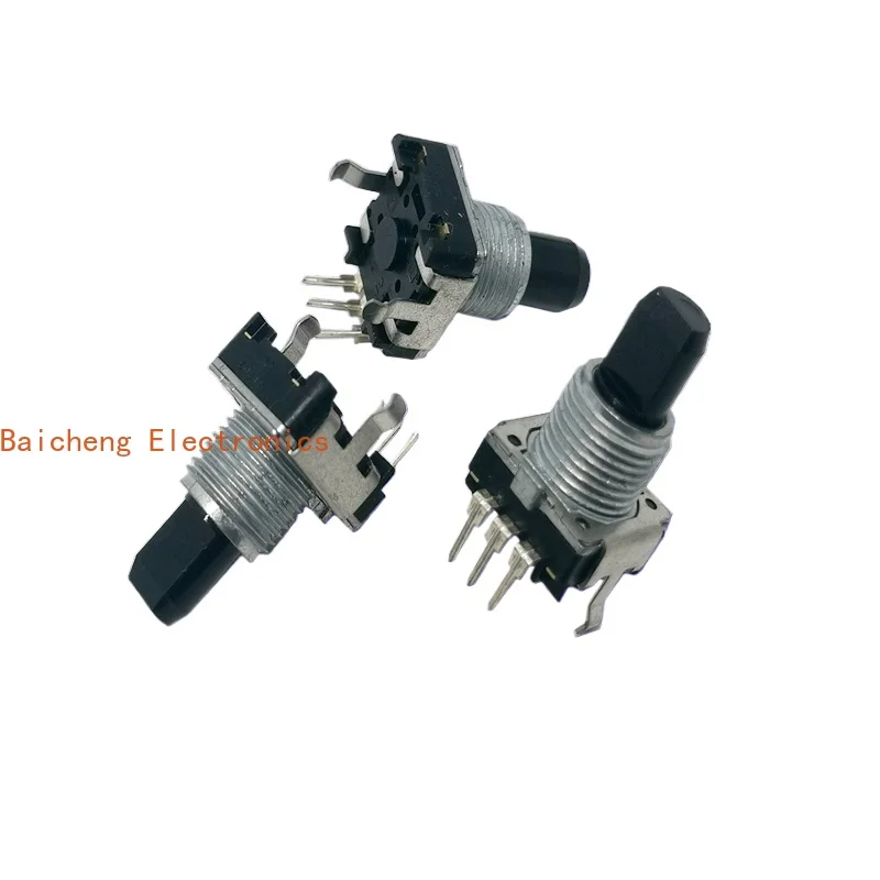 10PCS EC12 encoder plastic handle 9mm screw thread rotary volume ...