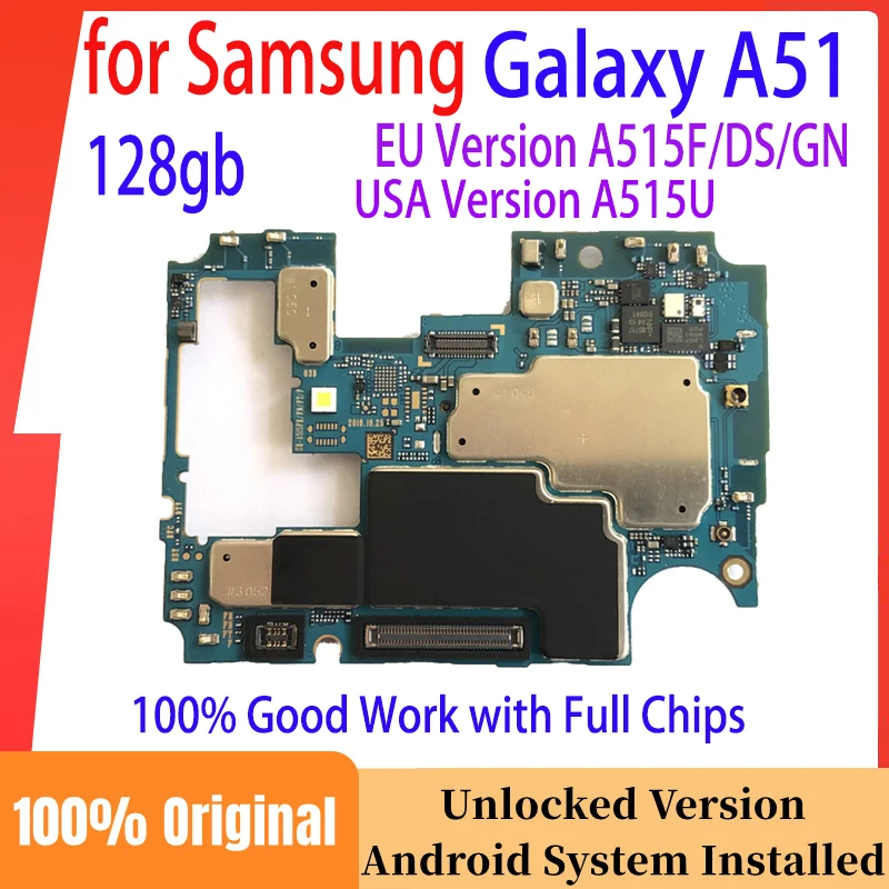 Carte-m-re-originale-d-bloqu-e-pour-Samsung-Galaxy-A51-A515f-A515U-128 ...