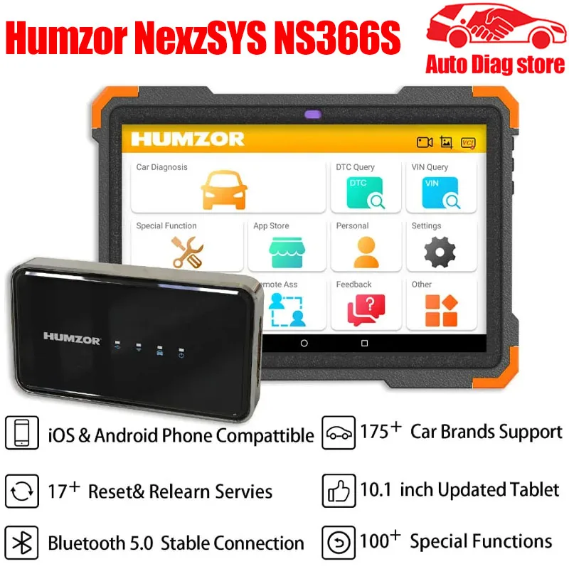 2023-Humzor-NS366S-OBD2-Car-Scanner-Tablet-Full-System-Auto-OBD-2-EOBD ...