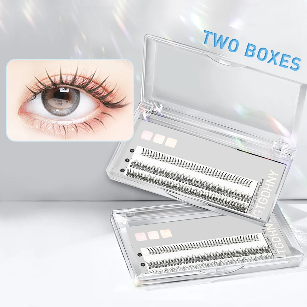 Two-Boxes-DIY-Lashes-A-M-Shape-Spikes-Cluster-Eyelash-Extension ...