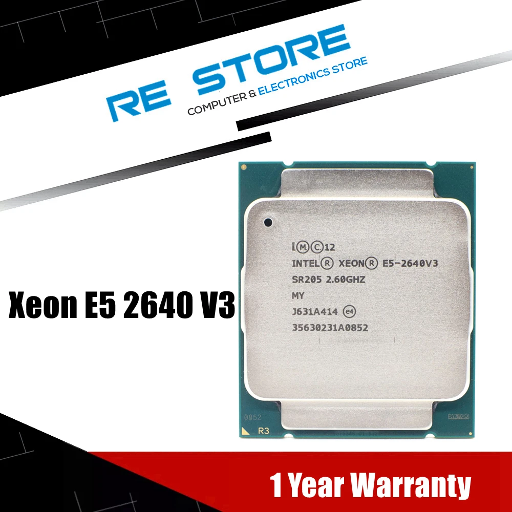 Intel Xeon 8 E5 2640 V3 Sr205 Processador 2.6ghz Core 90w Soquete Lga ...