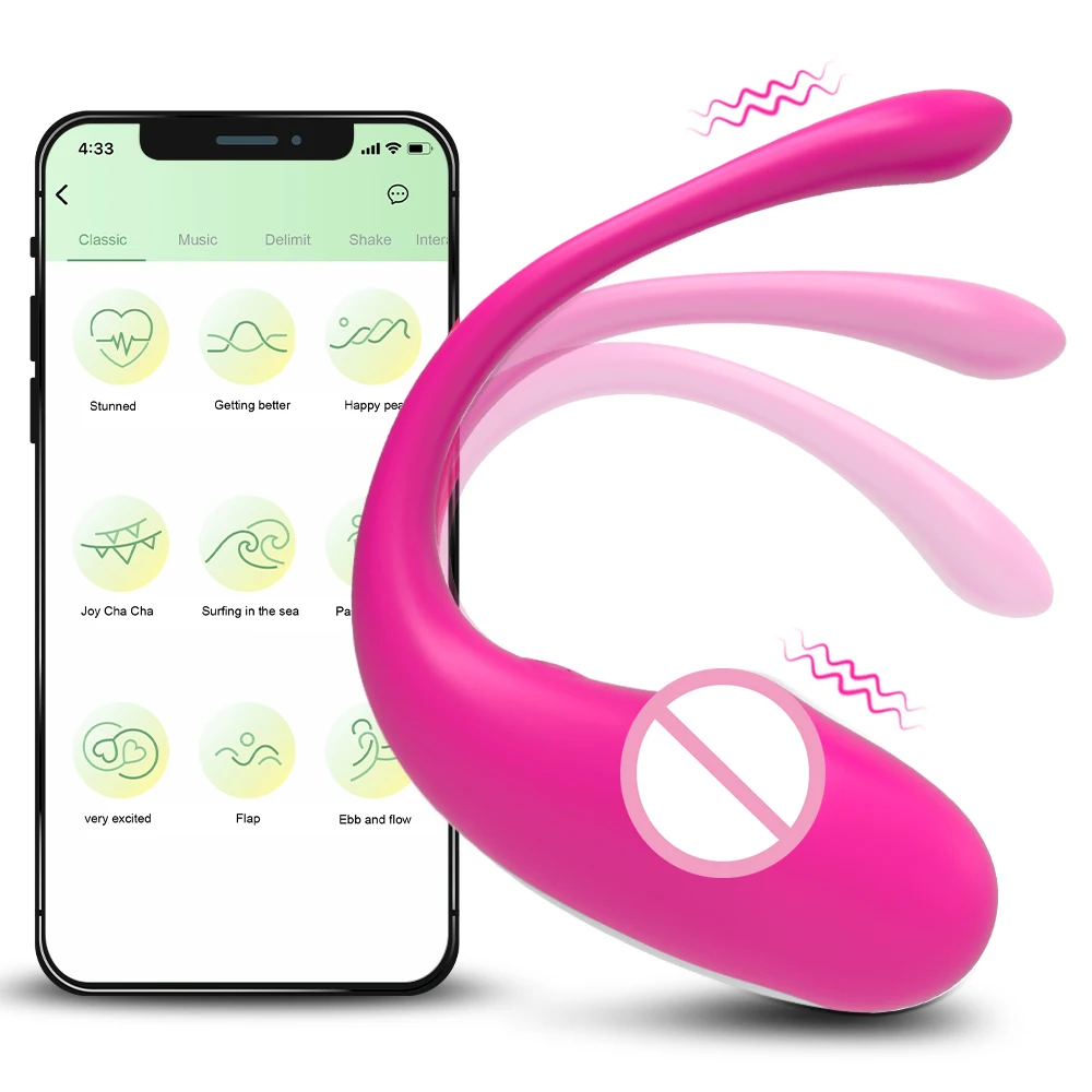 Wearable Underwear Vibrating Egg With APP Bluetooth Remote Control G ...