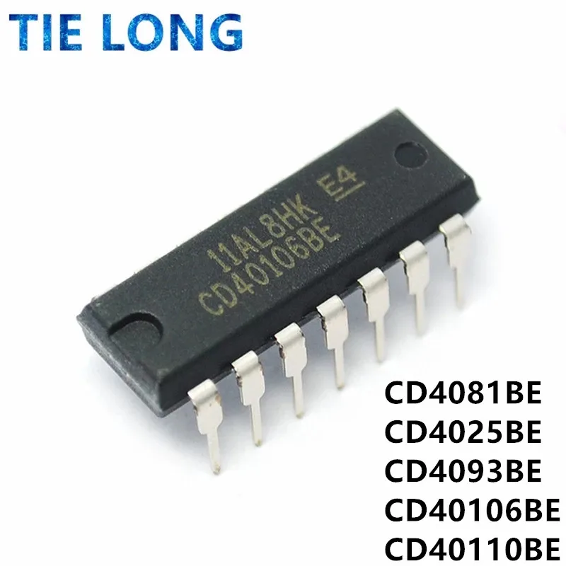10PCS-CD40106BE-CD40106-DIP-DIP-14-CD40110BE-CD40110-CD4081BE-CD4081 ...