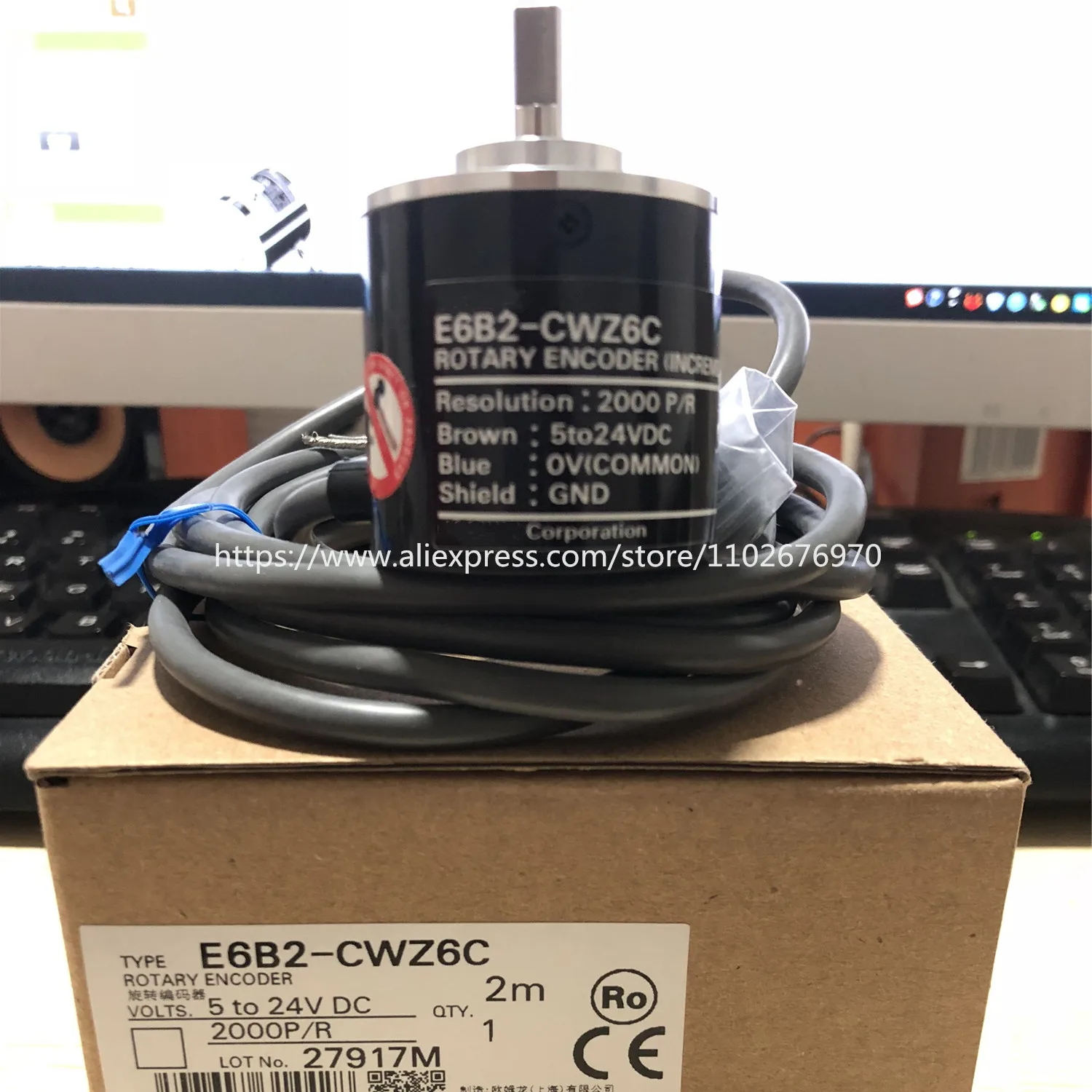 1PCS NEW Rotary Encoder E6B2-CWZ6C 2500 2000 1800 1024 1000 600 500 400 ...
