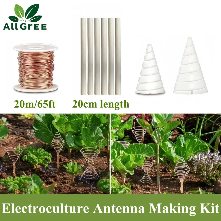 20m/65ft Electroculture Gardening Antenna Making Kit Pure Copper Wire ...
