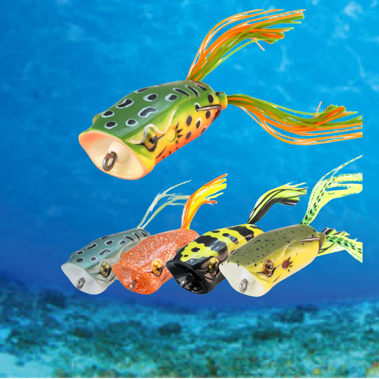 FOCARP-Topwater-Frog-Lure-30g-Floating-Realistic-Frog-Lures-Kit-for ...