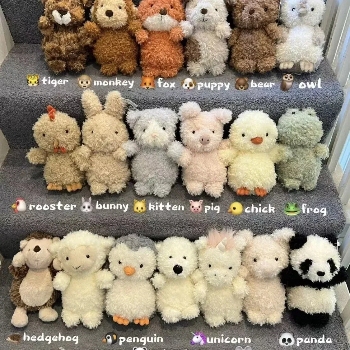 New-Plush-Doll-Comfort-Toy-Little-Curly-Animal-Doll-Little-Pig-Panda ...
