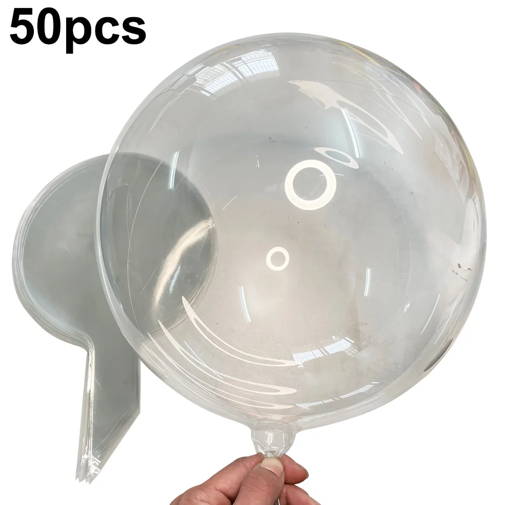 50pcs Bobo Balloon Transparent Bubble Ballon Clear Inflatable Helium ...