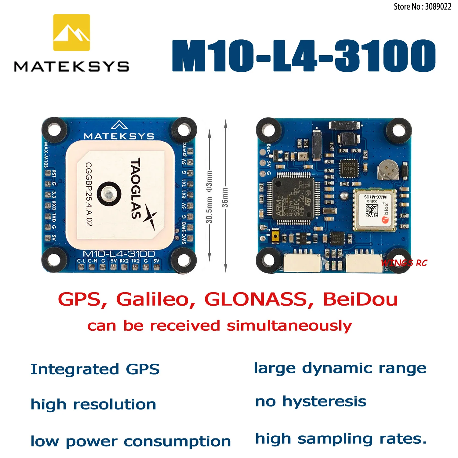 Matek-Systems-AP-Periph-M10-L4-3100-GPS-GNSS-U-Blox-MAX-M10S-With ...