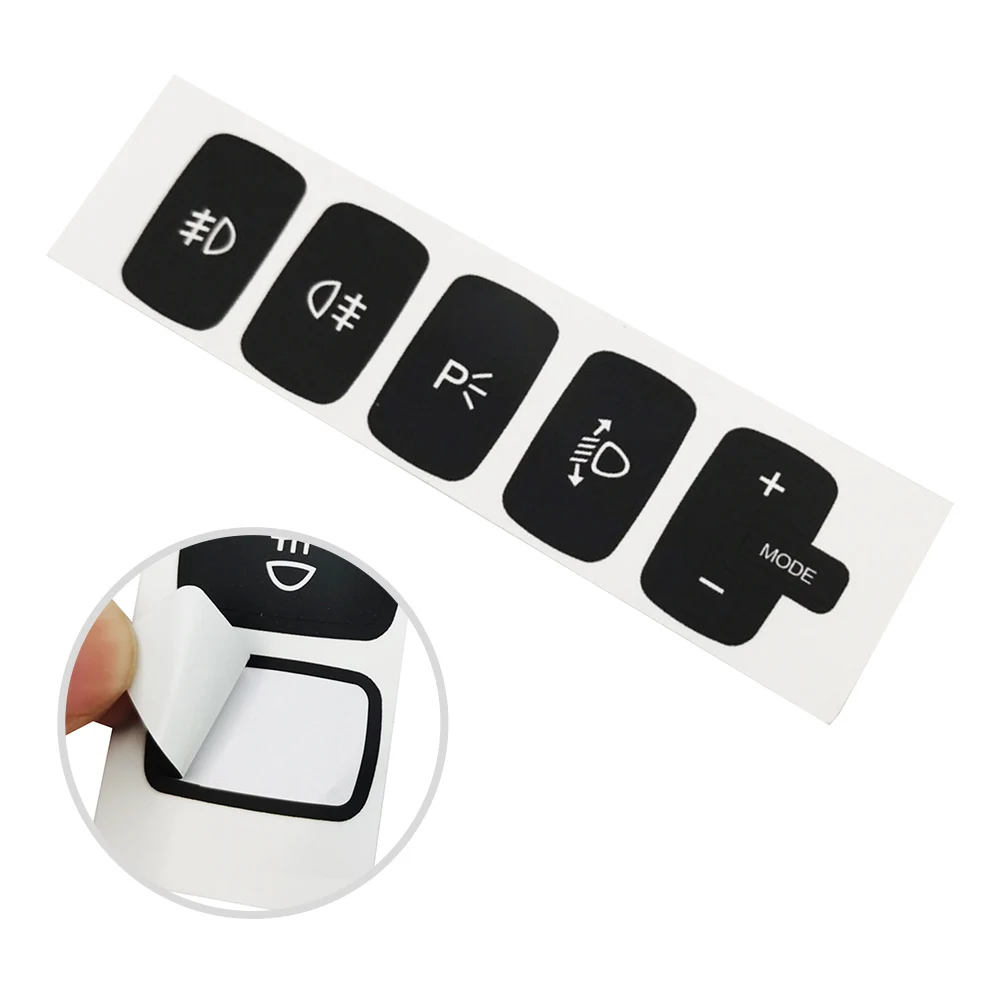 1 Set Push Button Button Repair Decal Sticker For Fiat Croma Fog Light ...