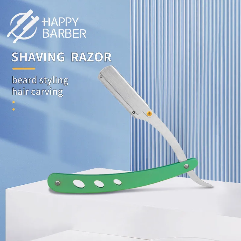 Happy-Barber-Razor-Hairdressing-Manual-Shaving-Knife-Stainless-Steel ...