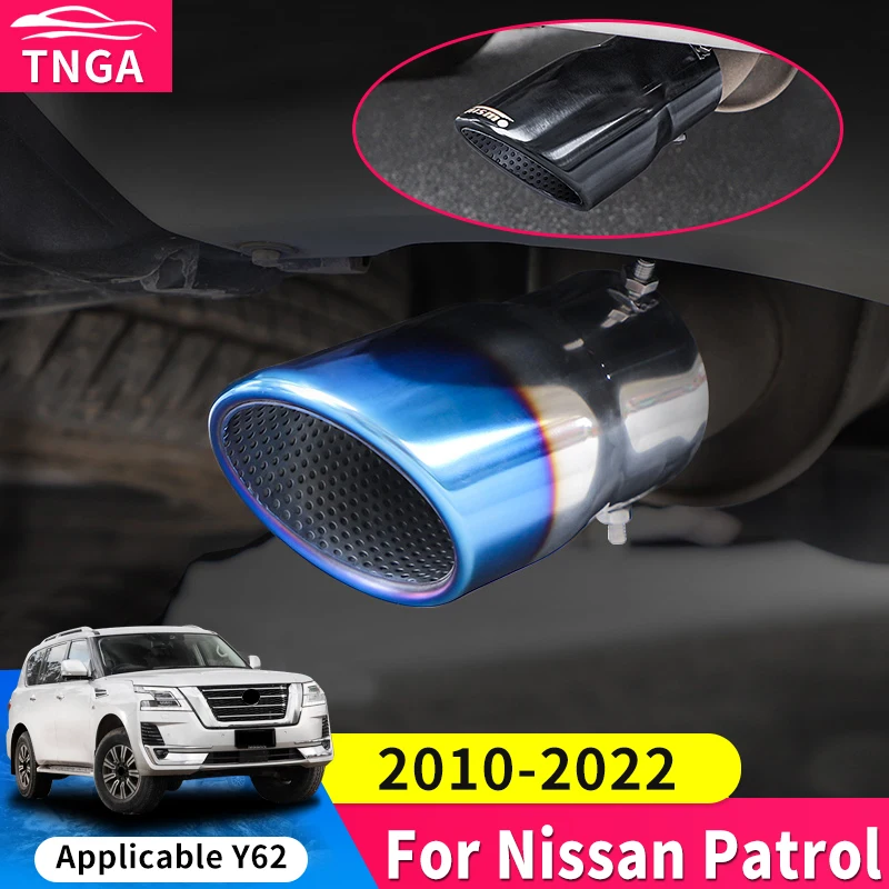 For NISSAN PATROL Y62 Exhaust Pipe 2010-2021Stainless Steel Tailpipe ...