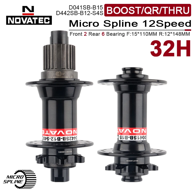NOVATEC-cubo-Micro-Spline-para-bicicleta-de-monta-a-cubos-de-eje-Boost ...