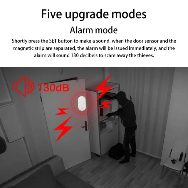 Tenky 5 1-Ben Vezeték Nélküli Ajtó/Ablakérzékelő Multifunkcionális ...