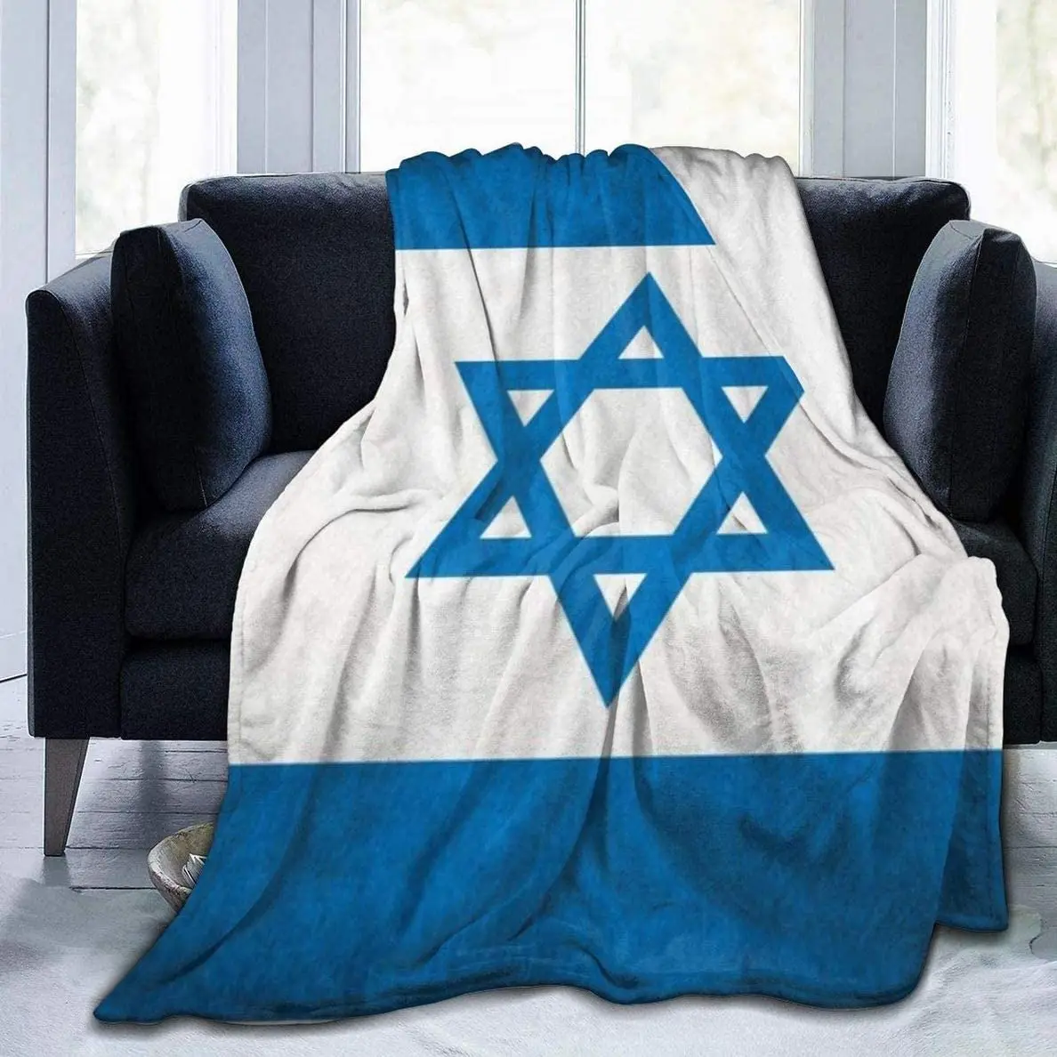 Vintage-Israel-Flag-Throw-Blanket-Ultra-Soft-Velvet-Blanket-Lightweight ...