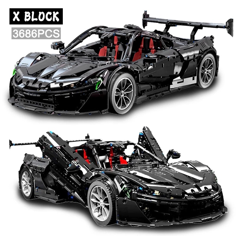 MOC-16915-3686PCS-Technical-1-8-Black-Super-Sport-Car-Model-Building ...