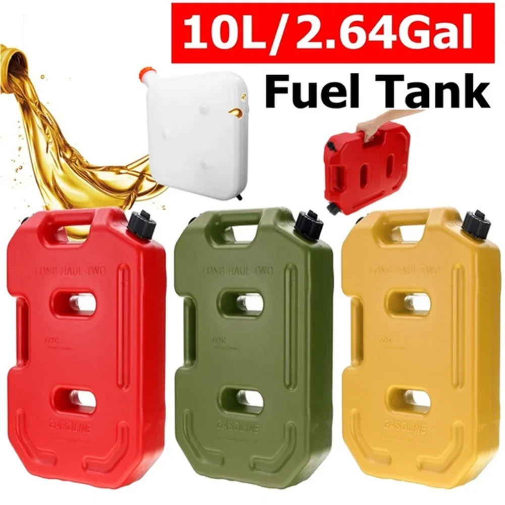 10L Liter Jerrycan Practical Long-Haul Gasoline Diesel Fuel Tank Can ...