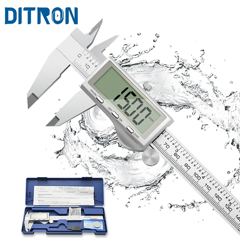 DITRON-High-Precision-150-200-300mm-Electronic-Digital-Vernier-Calipers ...