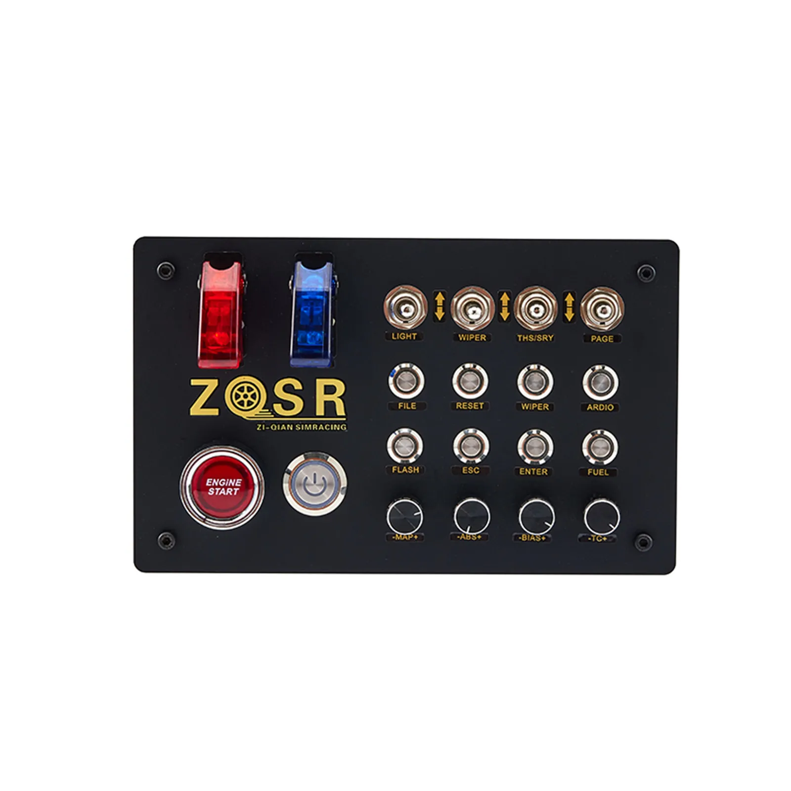 Zqsr Pc Usb Simulates Racing Car Central Control Box Multifunctional ...