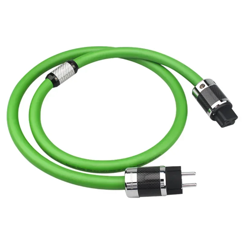 2M Free Shipping HI Fi Power cable 8AG Pure Silver Plated Power Cord ...