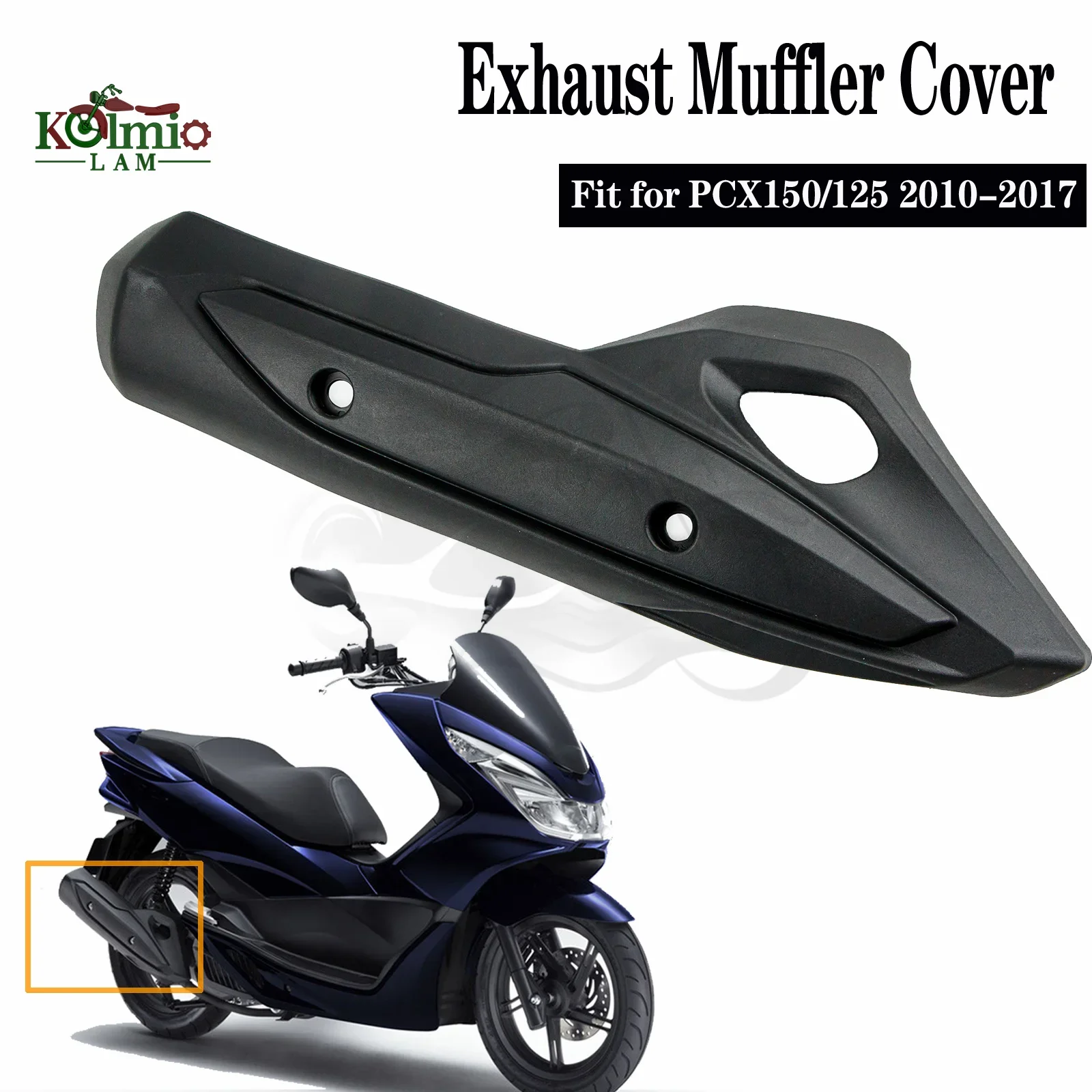 Motorcycle-Exhaust-Pipe-Cover-Cowl-for-HONDA-2010-2017-PCX125-PCX150 ...